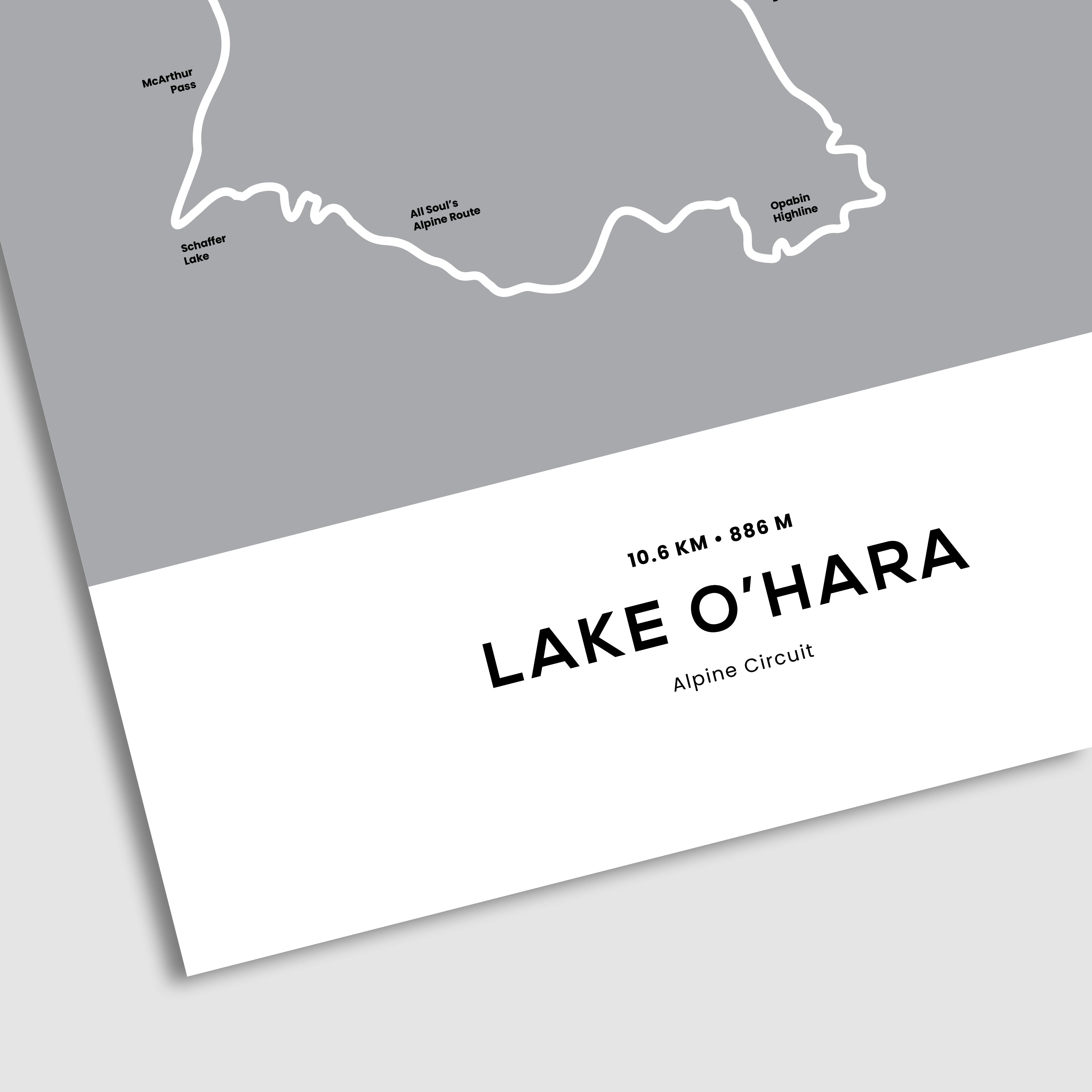 Lake O'Hara Trail Map – Wildly Supply Co.